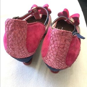 Irregular Choice | Shoes | Irregular Choice Stripped Blue Pink Wedge ...